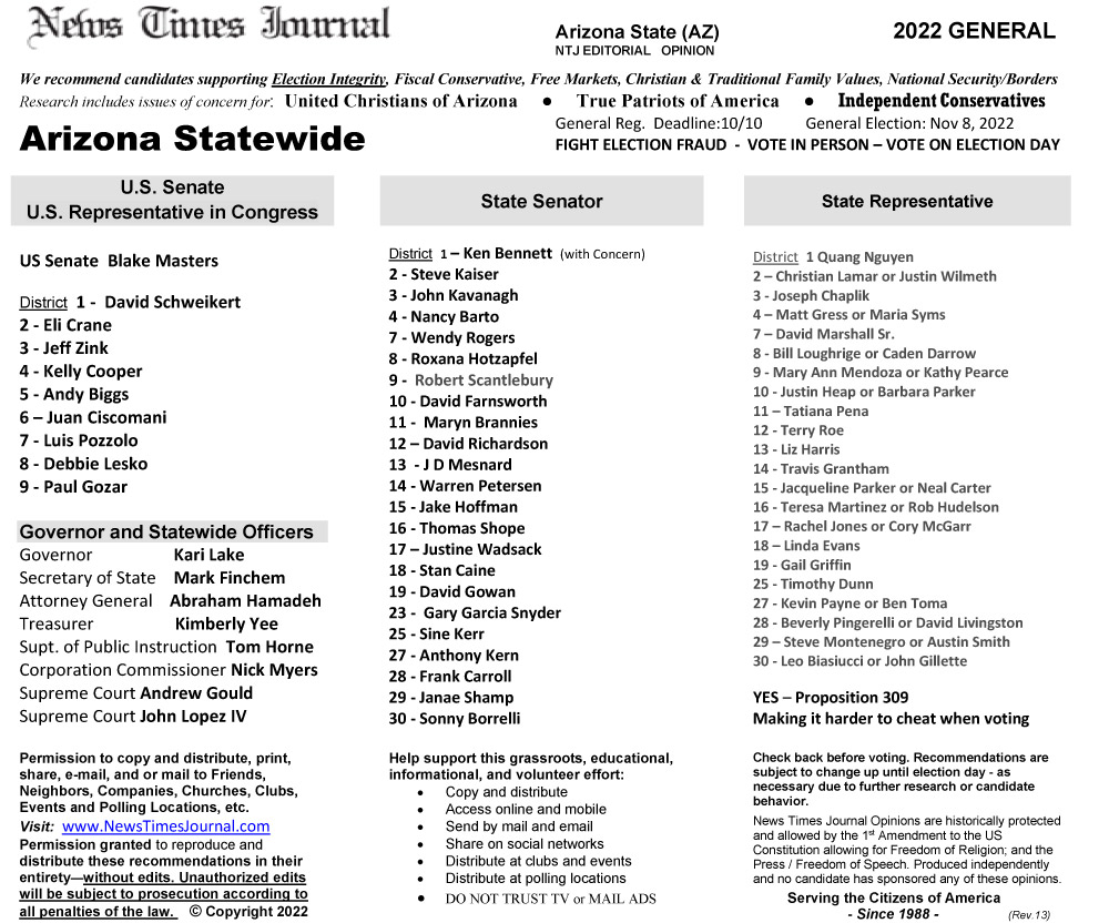 AZ Statewide 2022 General News Times Journal